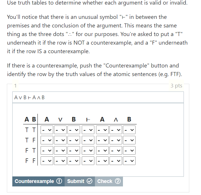 Solved Use truth tables to determine whether each argument | Chegg.com