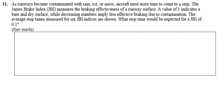 Solved 10. As runways become contaminated with rain, ice, or | Chegg.com