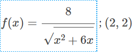 Solved f(x)=8x2+6x2;(2,2)find an equation of the tangent | Chegg.com