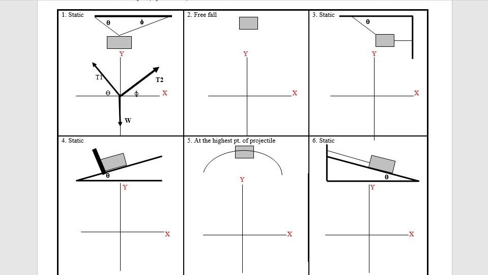 Solved Draw accurate free body diagrams showing all forces | Chegg.com