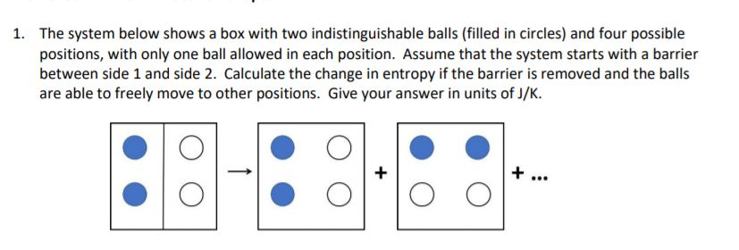 Solved 1. The system below shows a box with two | Chegg.com
