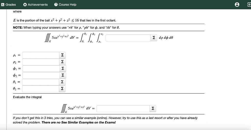 Solved Hw27-spherical-integration: Problem 2 Problem Value: | Chegg.com