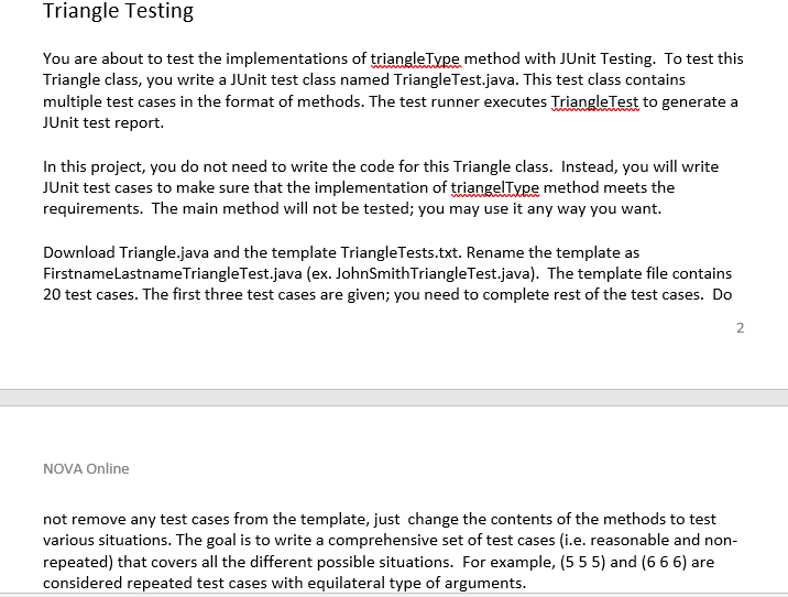 Triangle Testing You are about to test the | Chegg.com