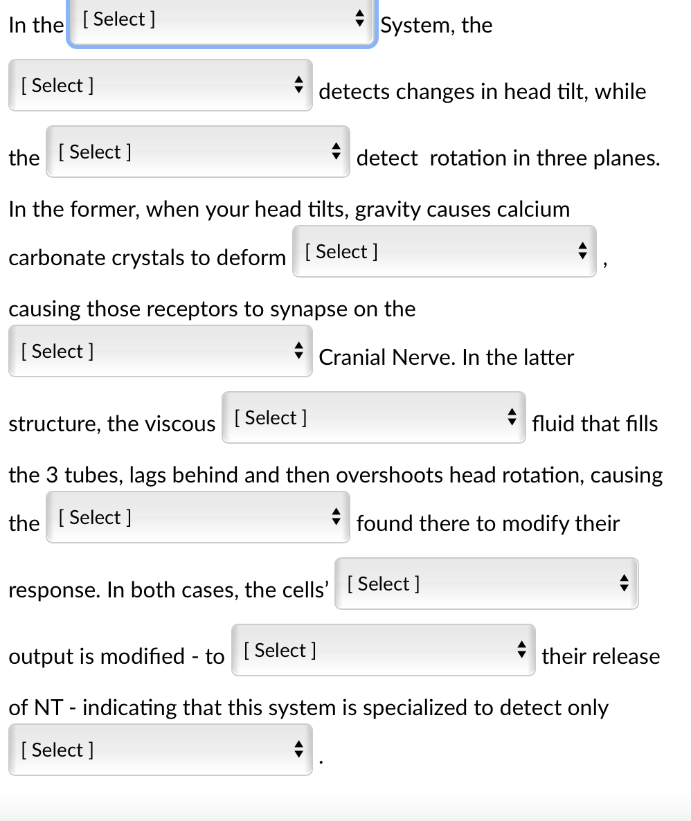 In the [Select ] A System, the [ Select ] • detects | Chegg.com
