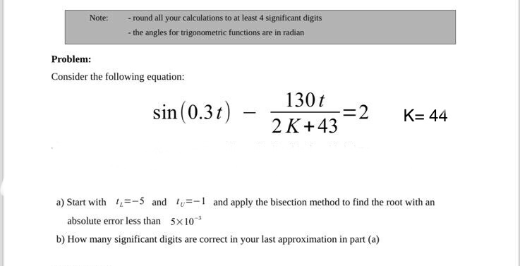 Solved Problem:Consider the following | Chegg.com