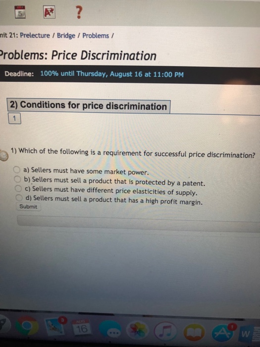 Solved nit 21: Prelecture / Bridge / Problems roblems: Price | Chegg.com Solved nit 21: Prelecture / Bridge / Problems roblems: Price | Chegg.com