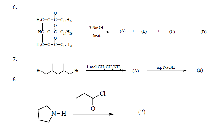 REACTIONS. Complete the ff. ﻿chemical equations by | Chegg.com
