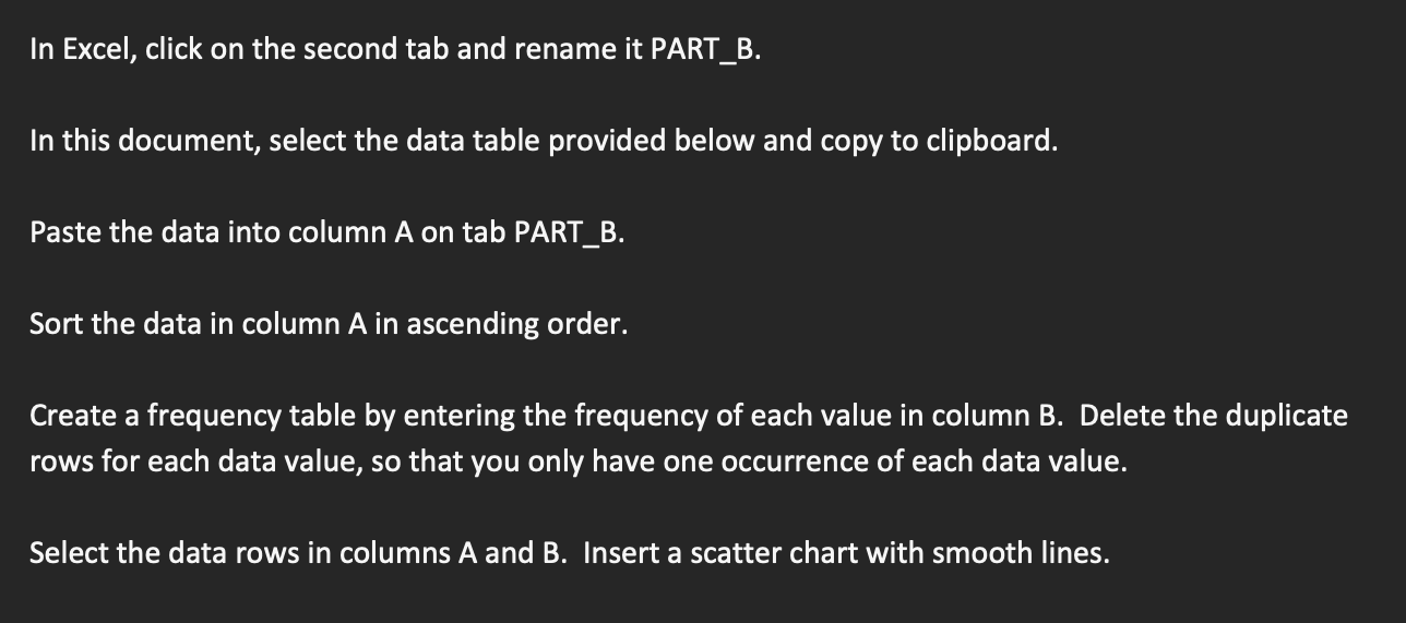 Solved Select the data table provided below and copy to | Chegg.com