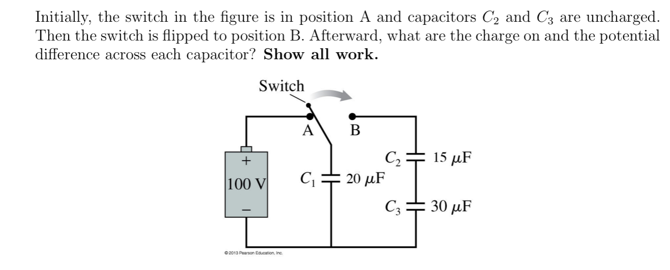 Solved Initially, the switch in the figure is in position A | Chegg.com