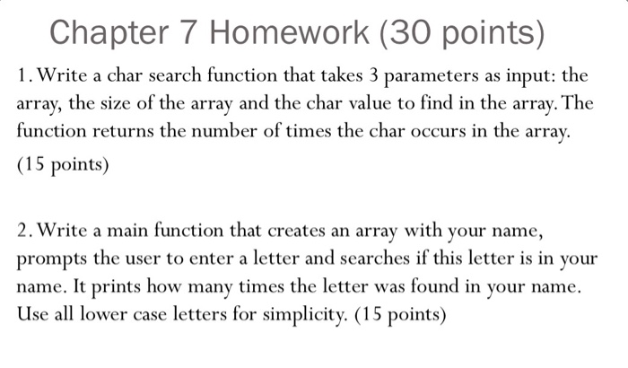 Solved Classwork Chapter 7 Sort Function Void Sort Double