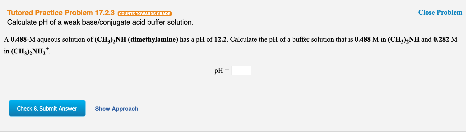 Solved Close Tutored Practice Problem 17.2.5 COUNTS TOWARDS | Chegg.com
