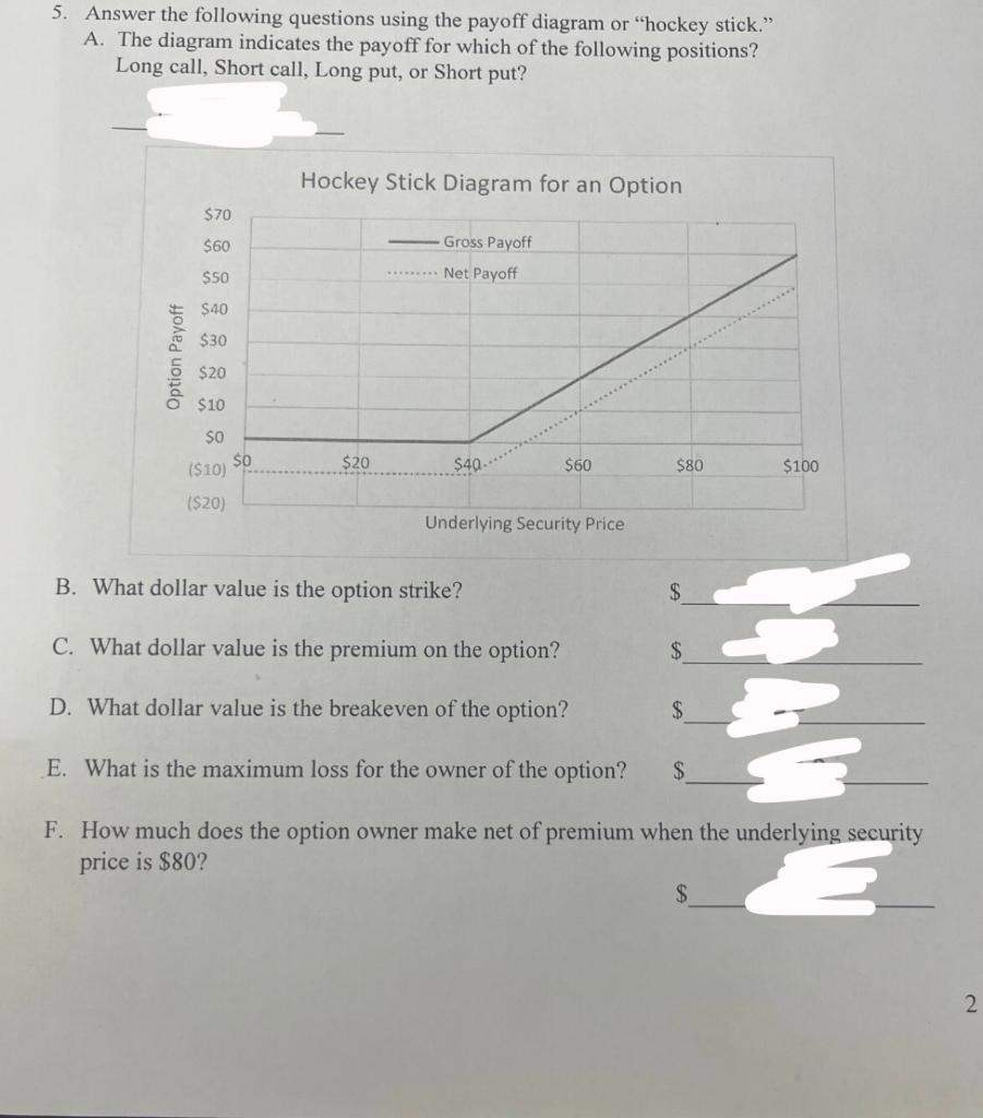 Solved 5. Answer the following questions using the payoff | Chegg.com