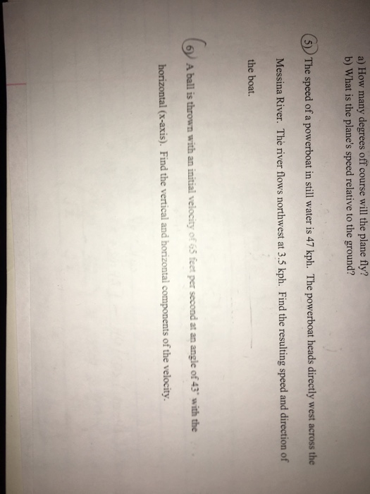 Solved a) How many degrees off course will the plane fly? b) | Chegg.com