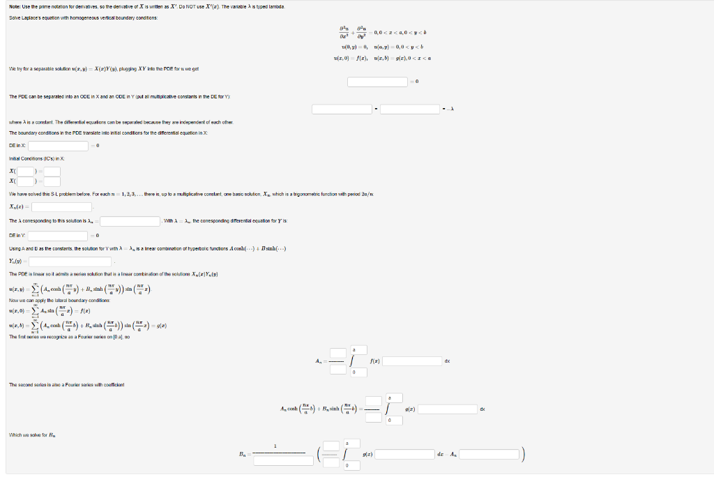 Solved Note: Use the prime notation for derirafies, so the | Chegg.com