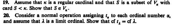 Solved 19. Assume that is a regular cardinal and that S is a | Chegg.com