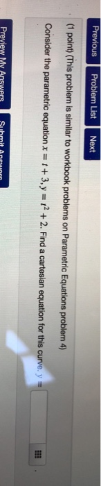 Solved vious Problem List Next 1 point (This problem is | Chegg.com