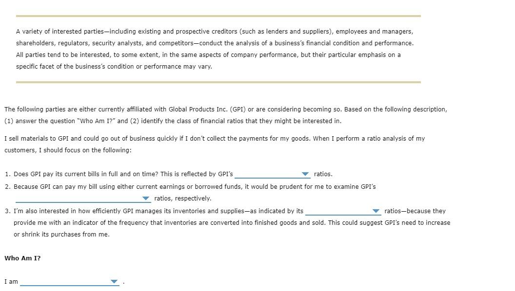 Solved A variety of interested parties—including existing | Chegg.com