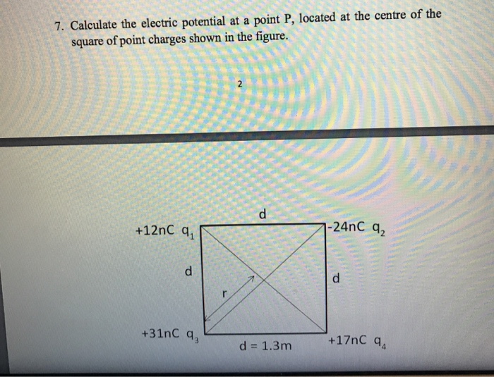 Solved Calculate the electric potential at a point P, | Chegg.com