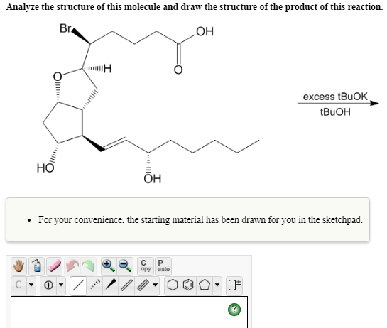 Solved Analyze the structure of this molecule and draw the | Chegg.com