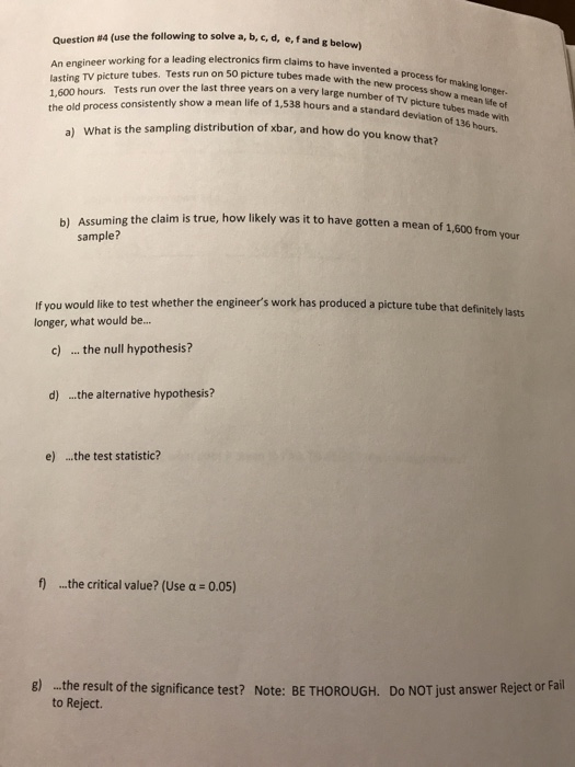 Solved use the following to solve a, b, c,d, e,f and g | Chegg.com