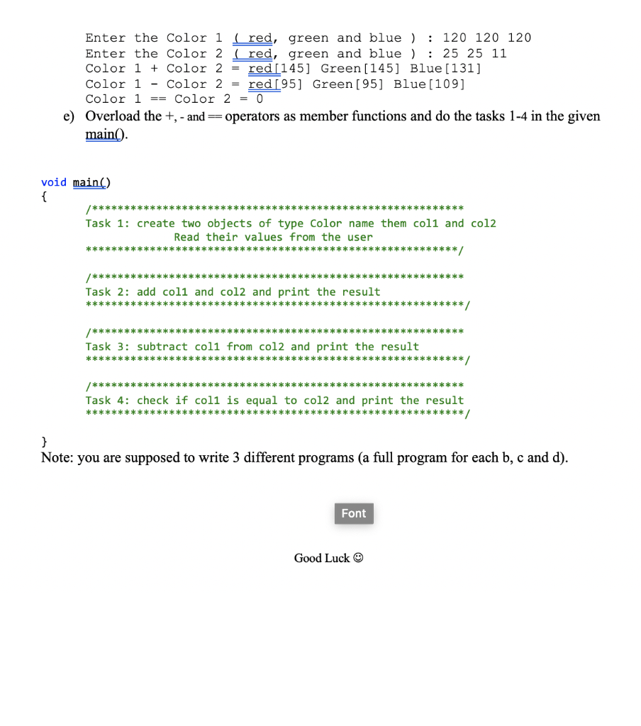 Solved urgentttttt Given the following class | Chegg.com