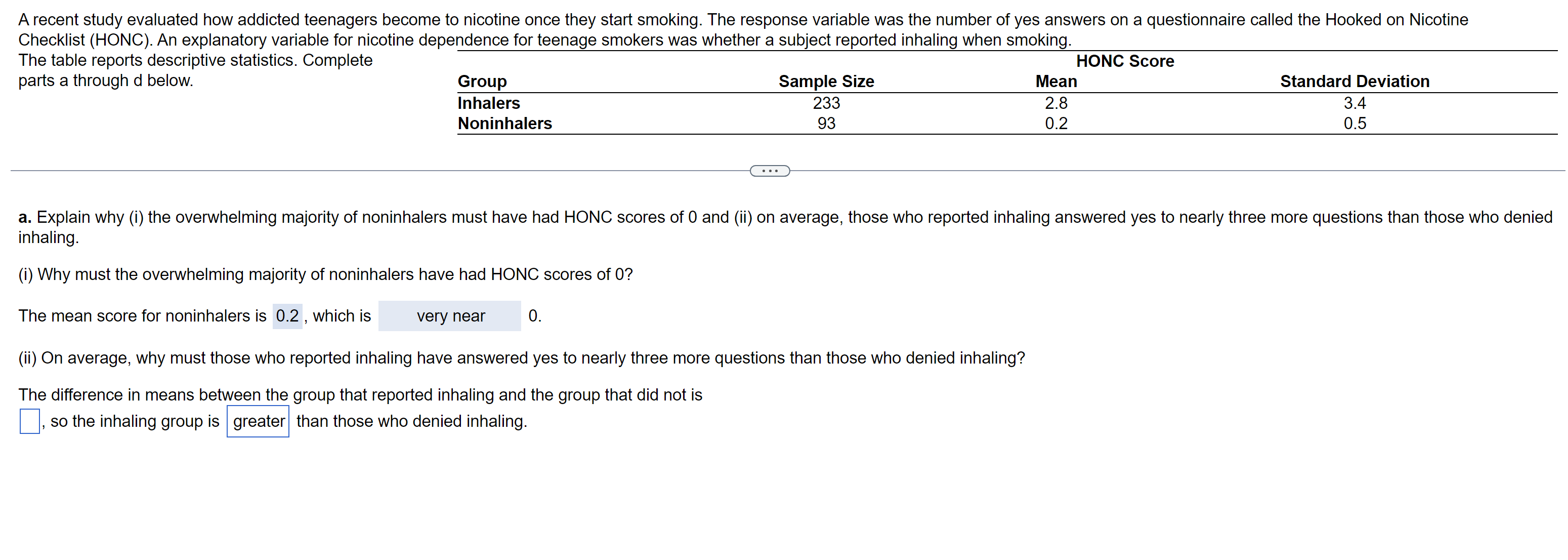 Solved inhaling. (i) Why must the overwhelming majority of | Chegg.com