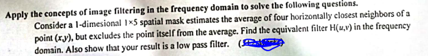 Solved Apply the concepts of image filtering in the | Chegg.com