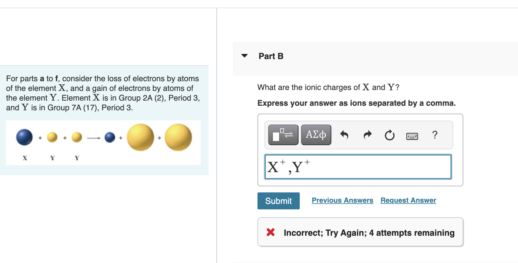 Solved For parts a to f, consider the loss of electrons by | Chegg.com