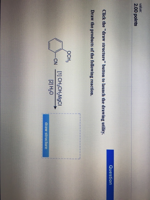 Solved value: 2.00 points Question Click the "draw | Chegg.com