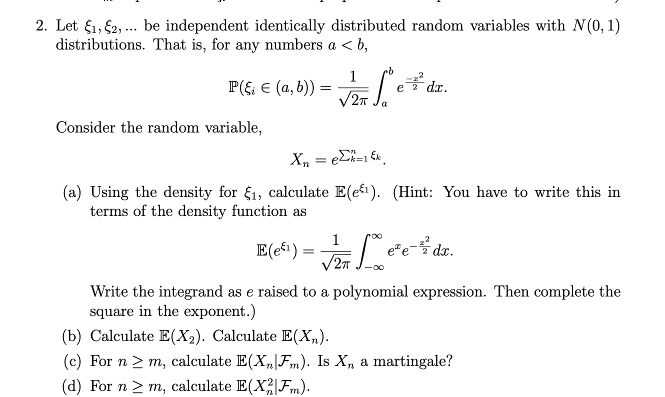 Let ξ1ξ2 Be Independent Identically Distributed 3492