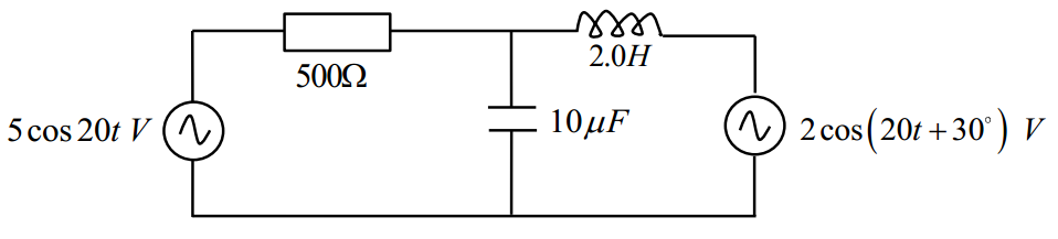Solved Use mesh analysis to determine the current I(t) | Chegg.com