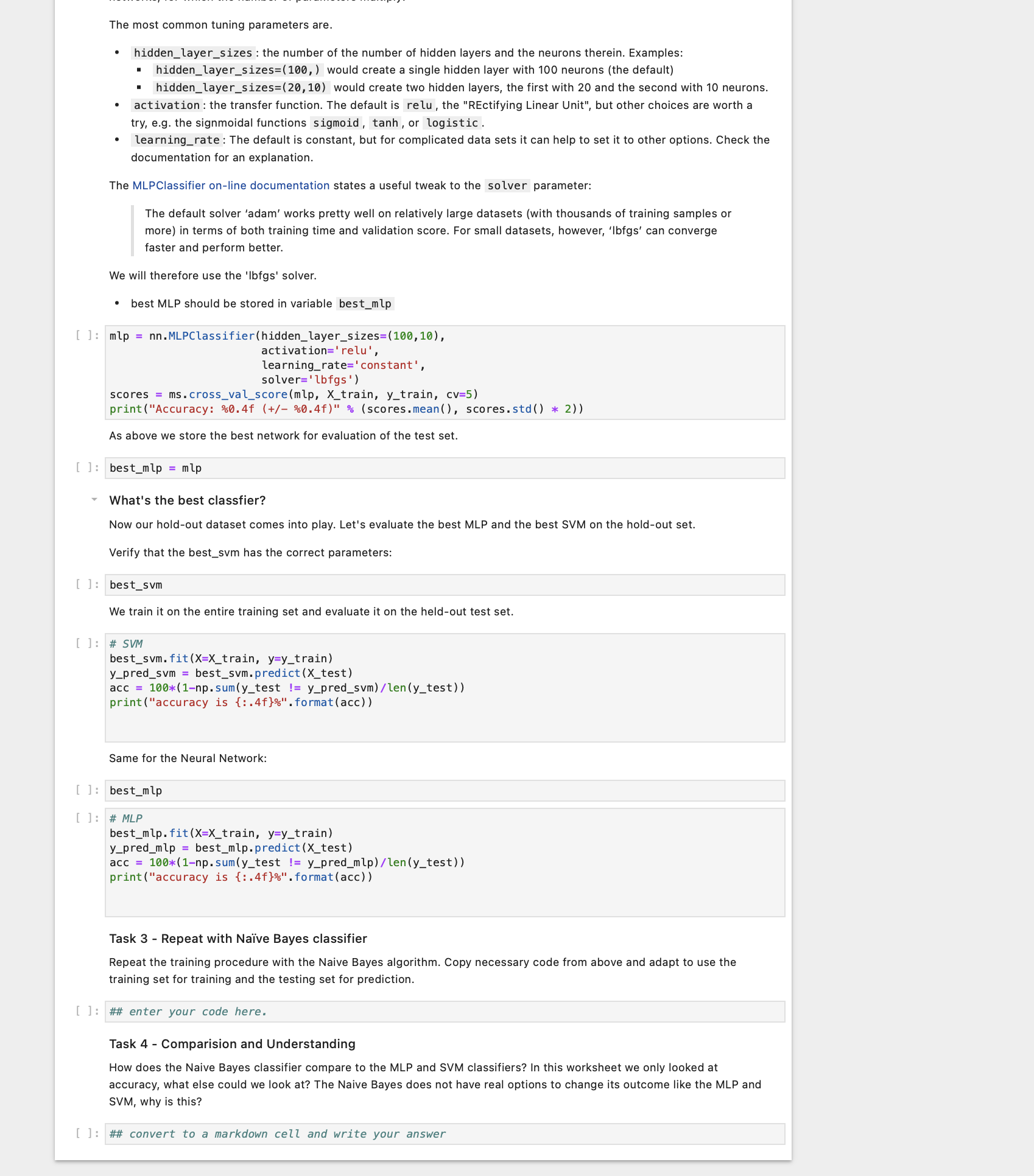 Solved Need Task 3 ﻿and 4 ﻿solution | Chegg.com