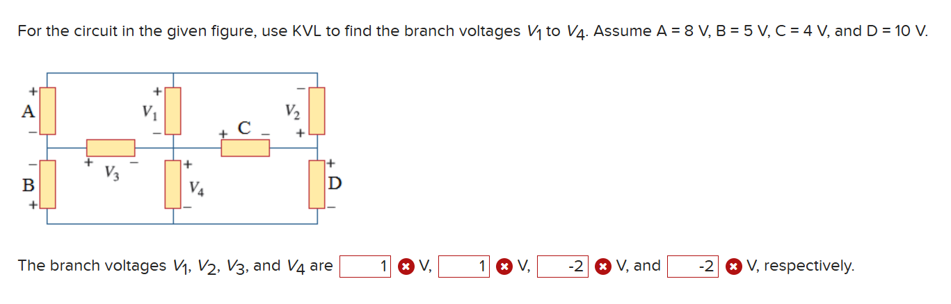 Solved For the circuit in ﻿the given figure, use KVL to | Chegg.com