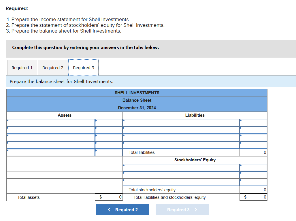 Solved Shell Investments provides financial services related | Chegg.com