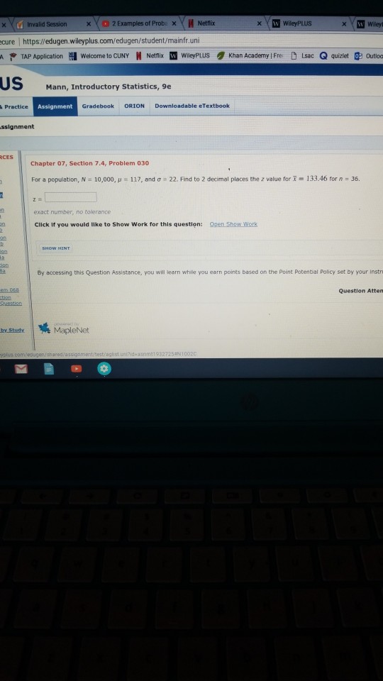 Solved JS Mann, Introductory Statistics, 9e Practice | Chegg.com