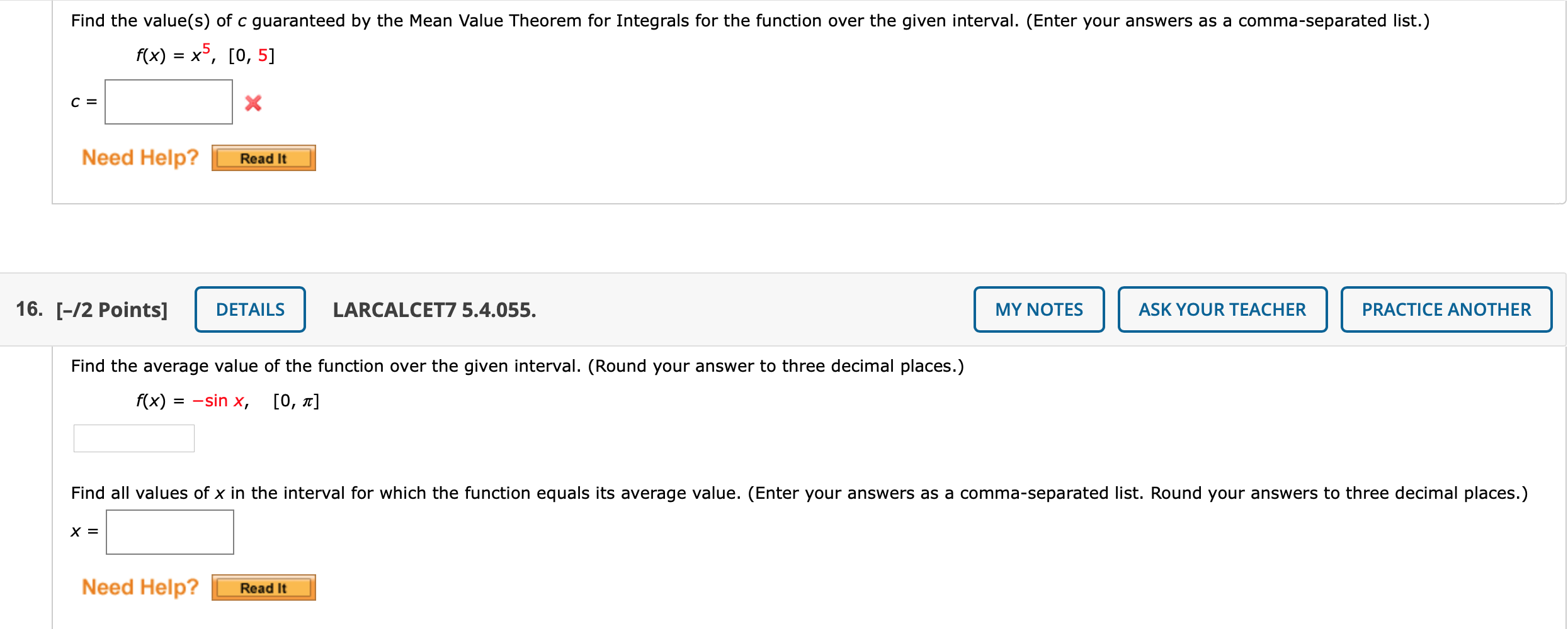 Solved Find the value(s) of c guaranteed by the Mean Value | Chegg.com