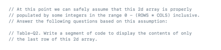 Solved int main() { const int ROWS = 3; const int COLS = 4; | Chegg.com