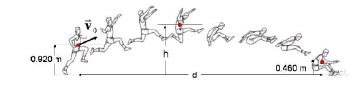 Solved Consider the motion of the long-jump contestant | Chegg.com