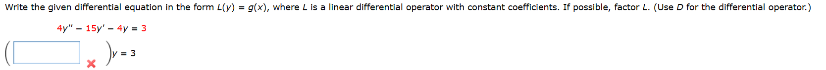 Solved Write the given differential equation in the form | Chegg.com