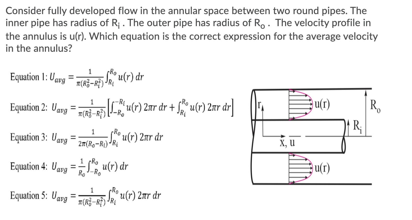 Solved Consider fully developed flow in the annular space | Chegg.com