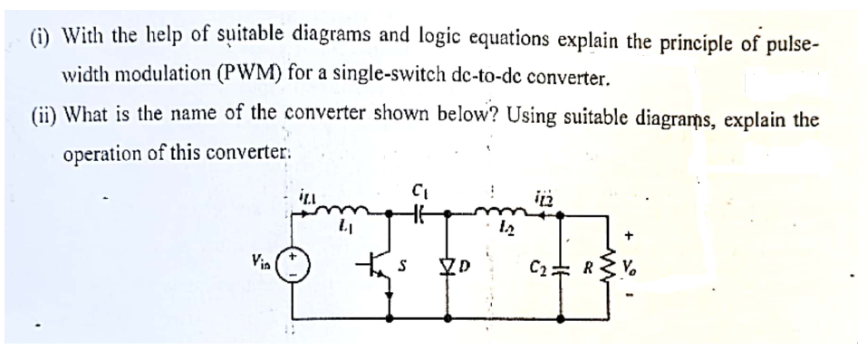 Solved (1) With the help of suitable diagrams and logic | Chegg.com