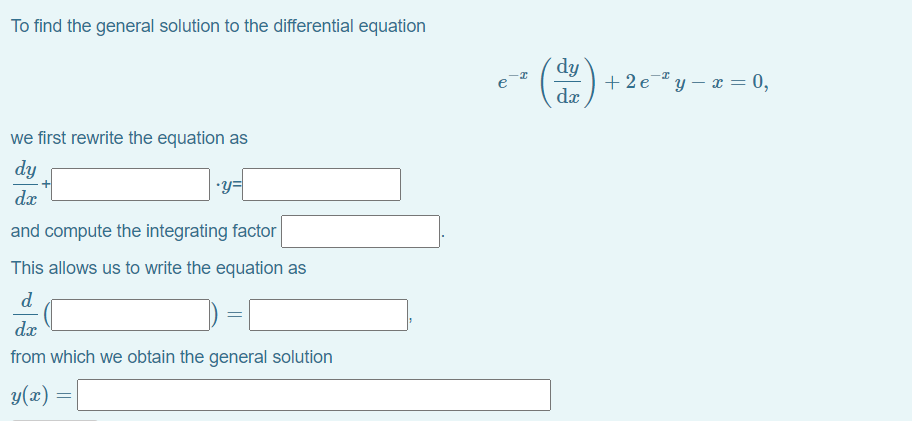 Solved To find the general solution to the differential | Chegg.com