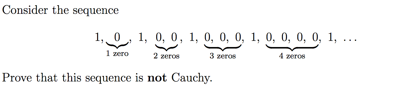 Solved Consider the sequence 1, 0 1, 0, 0, 1, 0, 0, 0, 1, 0, | Chegg.com