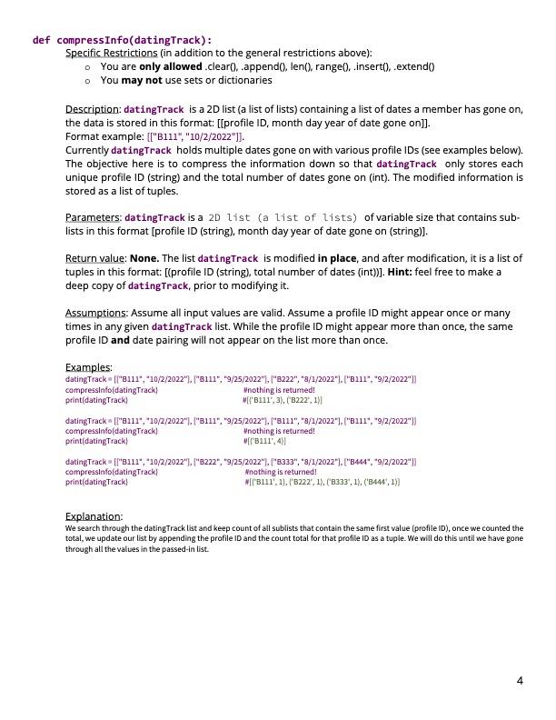 Solved Help with python3 restrictions are can't import | Chegg.com