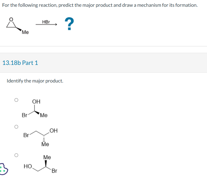 Solved For the following reaction, predict the major product | Chegg.com