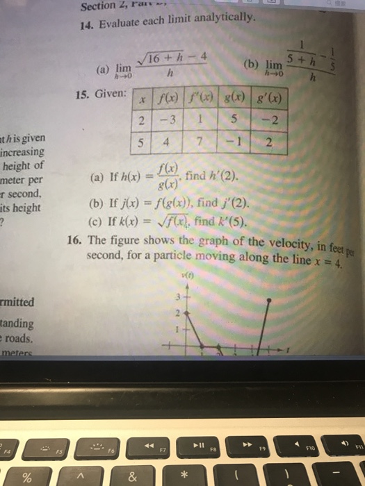 Solved Section 2, ran , 14. Evaluate each limit analytically | Chegg.com