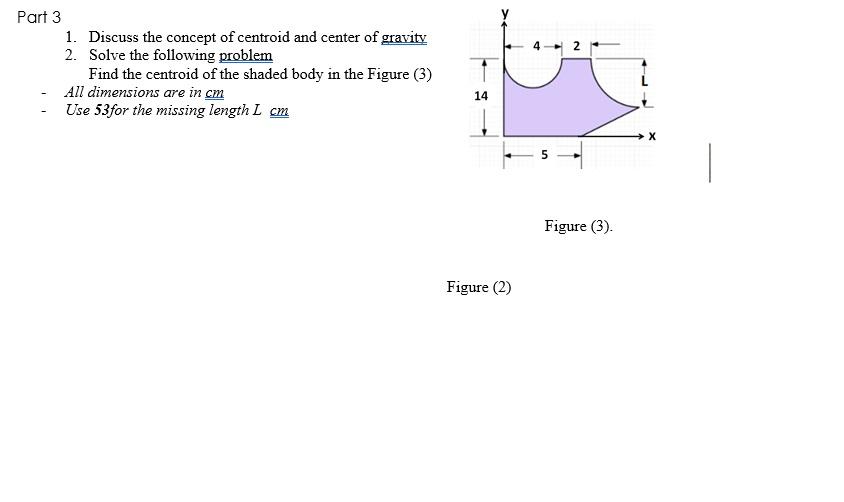 Solved N Part 3 1. Discuss the concept of centroid and | Chegg.com