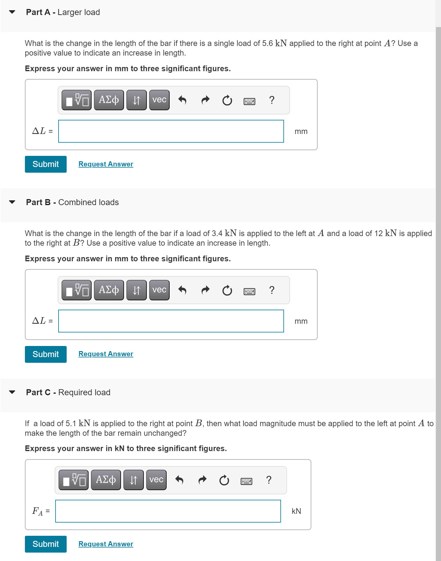 Solved Learning Goal: To use the principle of superposition | Chegg.com