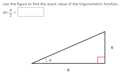 Solved Use the figure to find the exact value of the | Chegg.com