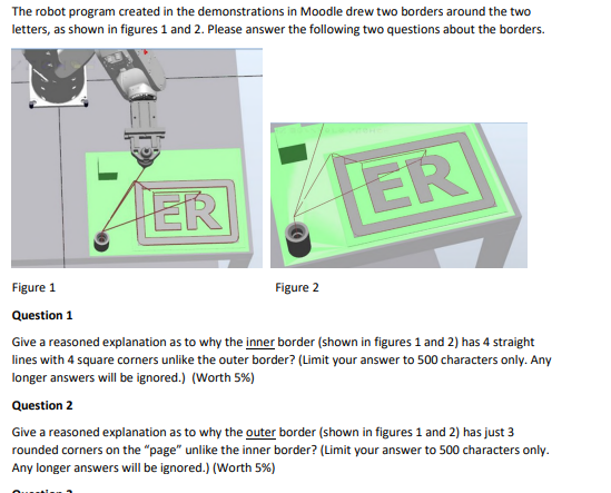The robot program created in the demonstrations in | Chegg.com